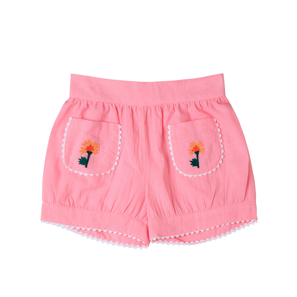 Fleur Embroidered Short | KIDSAGOGO