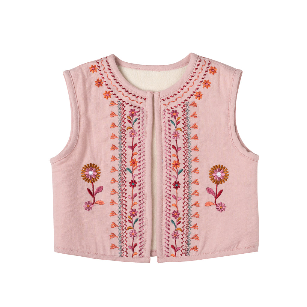 Embroidered Gilet | KIDSAGOGO